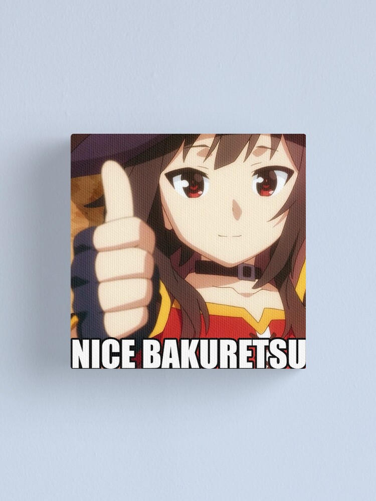 "Megumin Nice Bakuretsu Konosuba" Canvas Print by FlandresBowler ...
