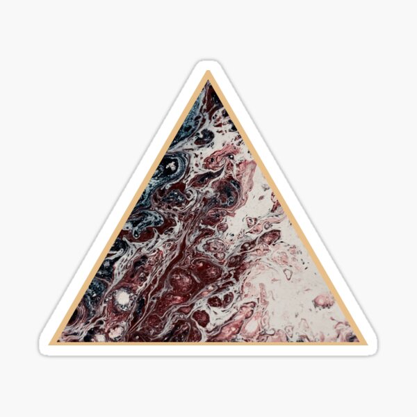 "aesthetic triangle" Sticker for Sale by ProductiveSloth | Redbubble