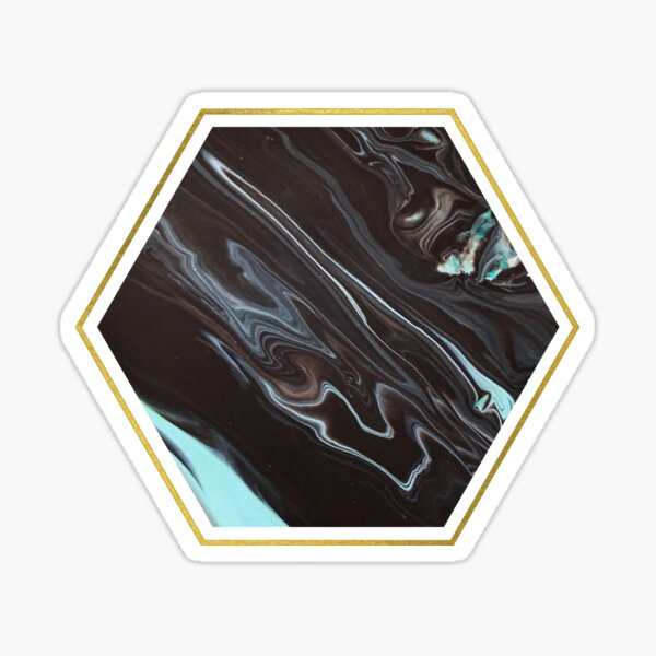 "aesthetic hexagon" Sticker for Sale by ProductiveSloth | Redbubble