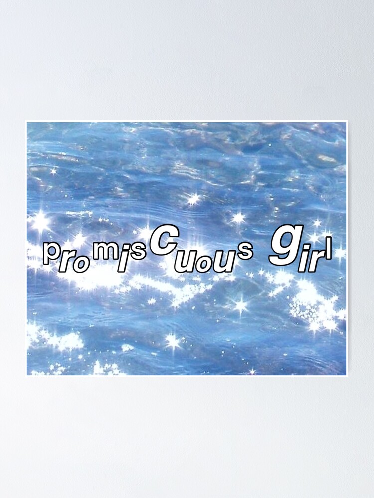 "Promiscuous Girl Aesthetic" Poster by Gonzine | Redbubble