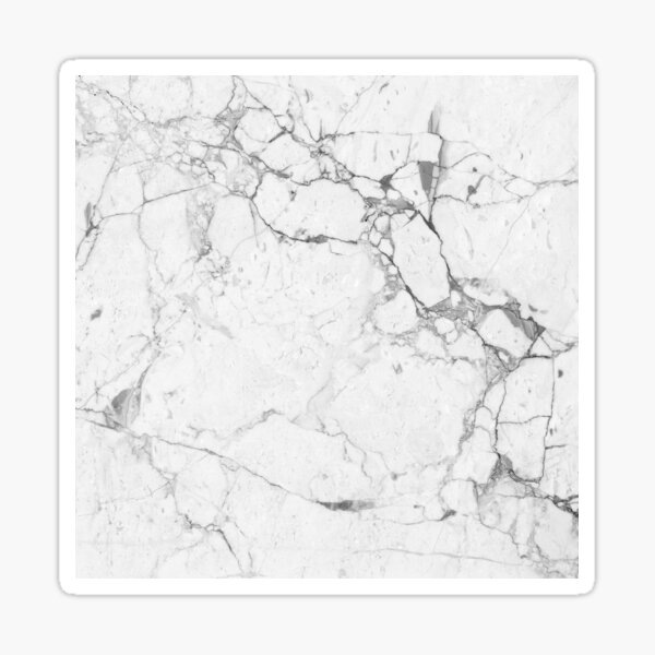 "Marble white" Sticker for Sale by UN-pleasant | Redbubble