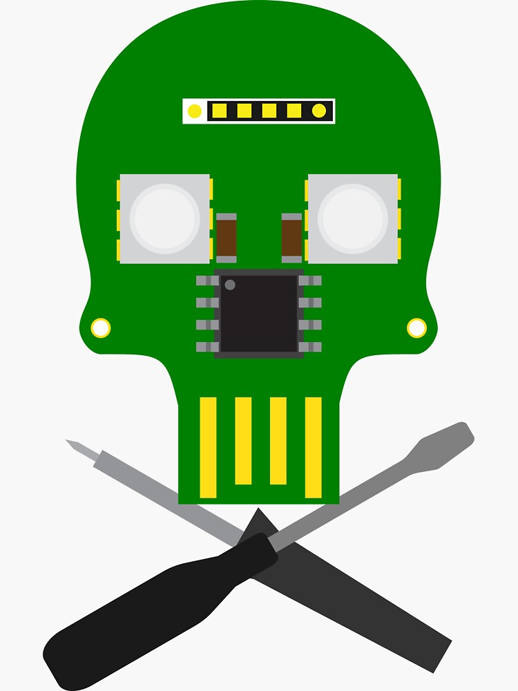 "PCB Pirates" Sticker for Sale by voidwarranties | Redbubble