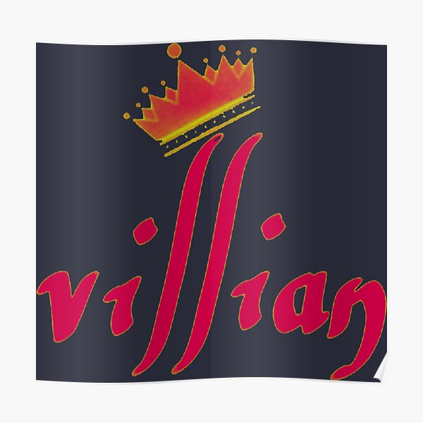 "Villian Title of Creativity Lettering Text Arts Quotes" Poster for ...