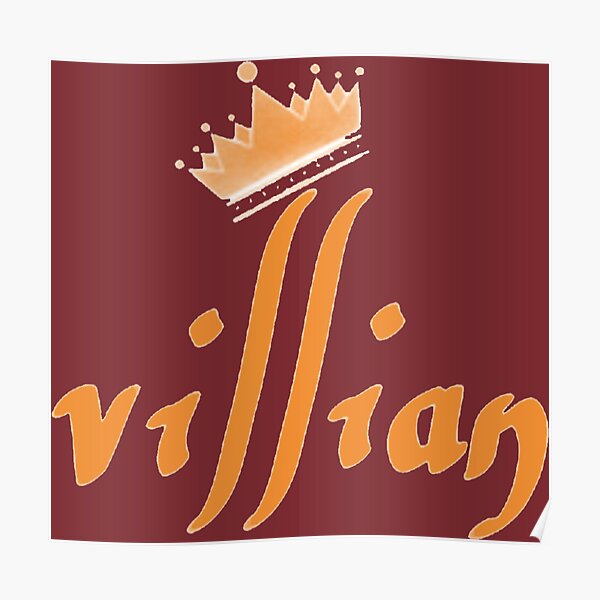 "Villian Title of Creativity Lettering Text Arts Quotes" Poster for ...