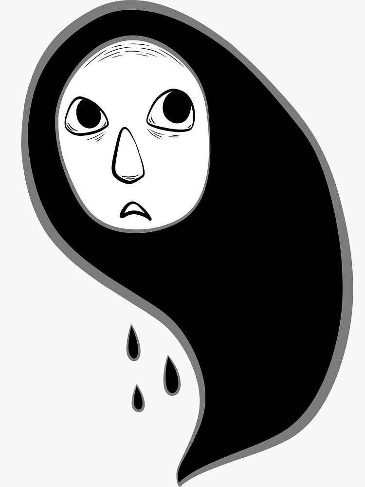 "Ink: Sadboi" Sticker for Sale by beajaypea | Redbubble