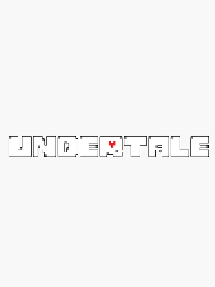 "Undertale Logo" Sticker for Sale by BasedPutnam | Redbubble