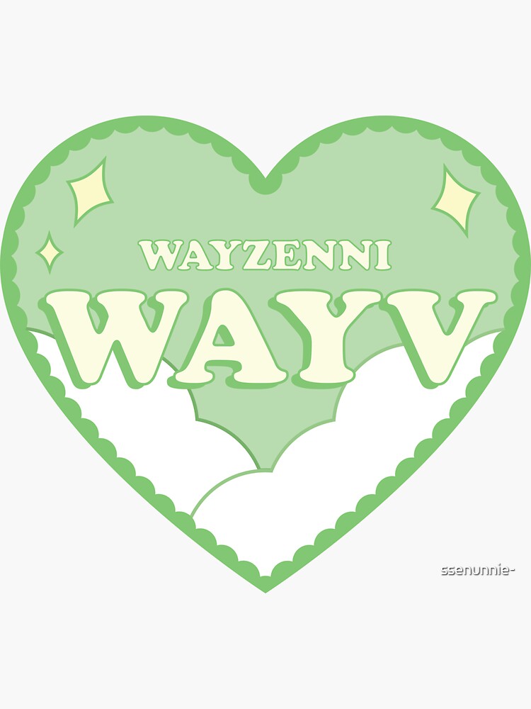 "WayV Heart" Sticker for Sale by ssenunnie- | Redbubble