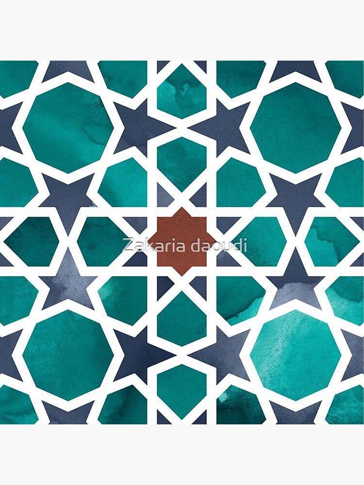 "MOROCCAN TRADITIONAL ZELLIJ ART CLASSIC PATTERN " Sticker for Sale by ...