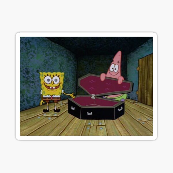 "SPONGEBOB " Sticker for Sale by YUNGGOLDEN | Redbubble