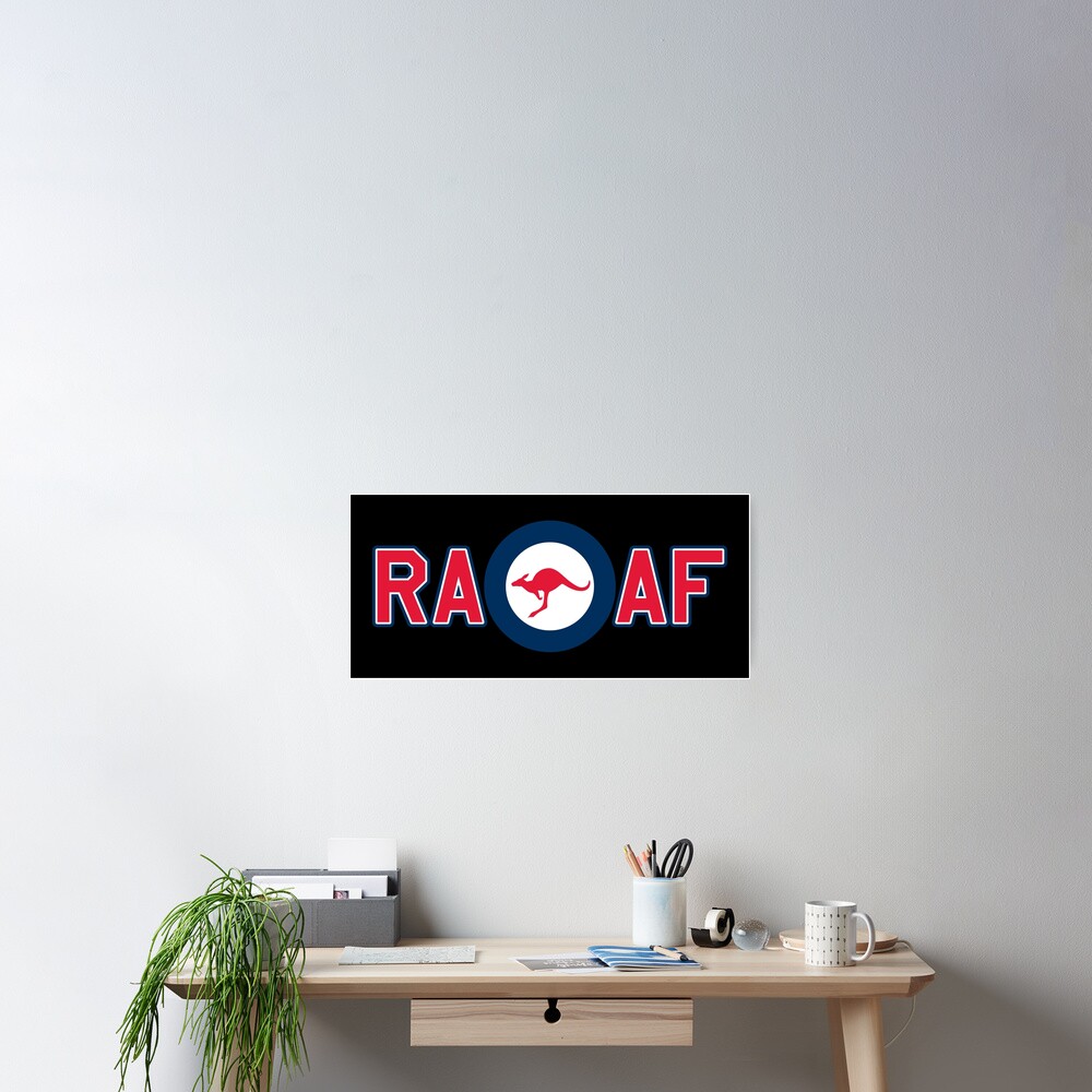 Poster « RAAF ROYAL AUSTRALIA AIR FORCE ROUNDEL RONDEL KANGAROO », par ...