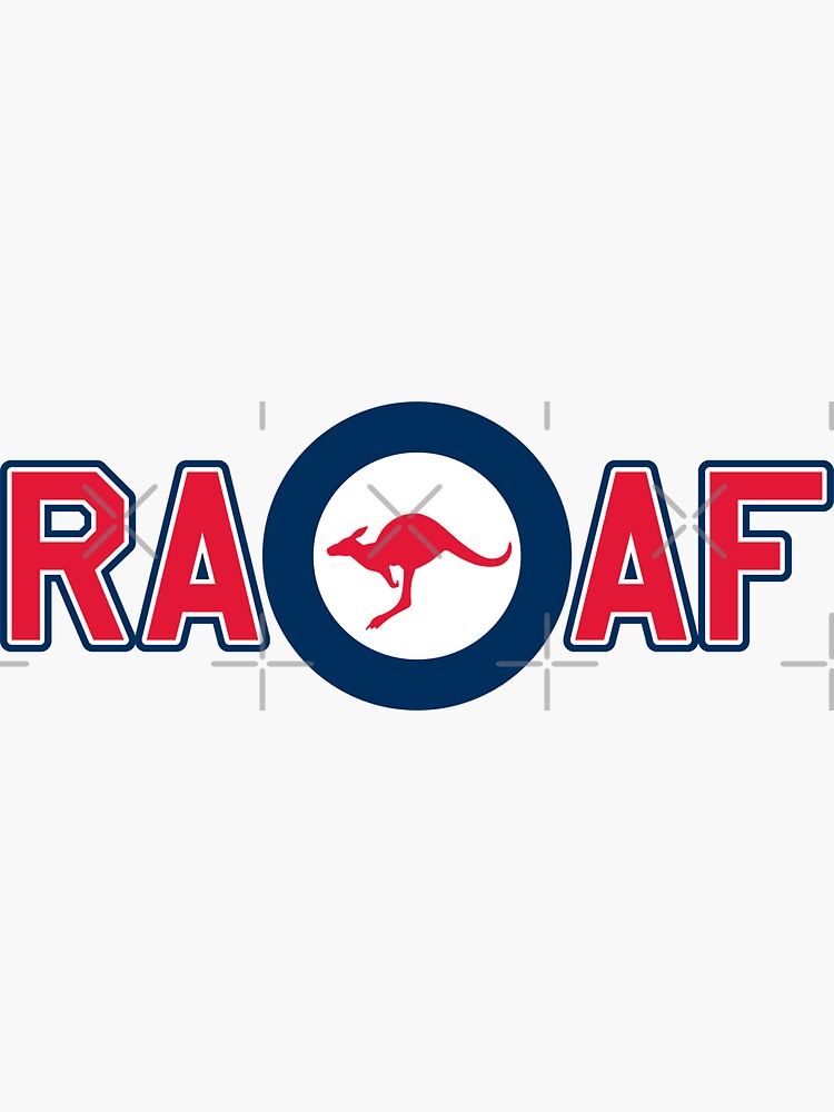 "RAAF ROYAL AUSTRALIA AIR FORCE ROUNDEL RONDEL KANGAROO" Sticker for ...