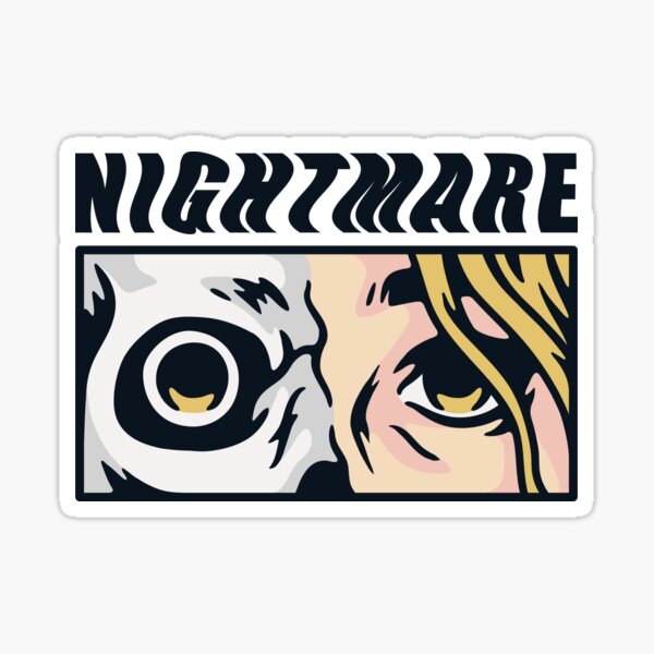 "Nightmare Sticker" Sticker for Sale by PatternSquare | Redbubble