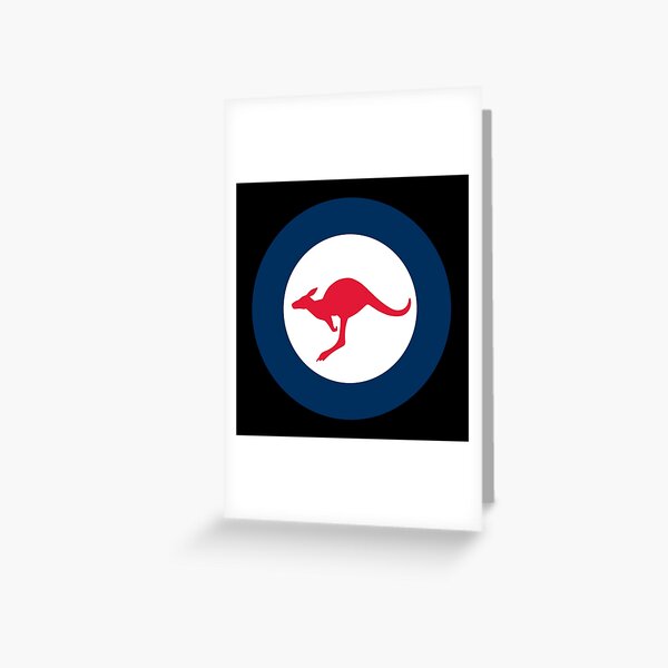 "RAAF ROYAL AUSTRALIA AIR FORCE ROUNDEL RONDEL KANGAROO" Greeting Card ...