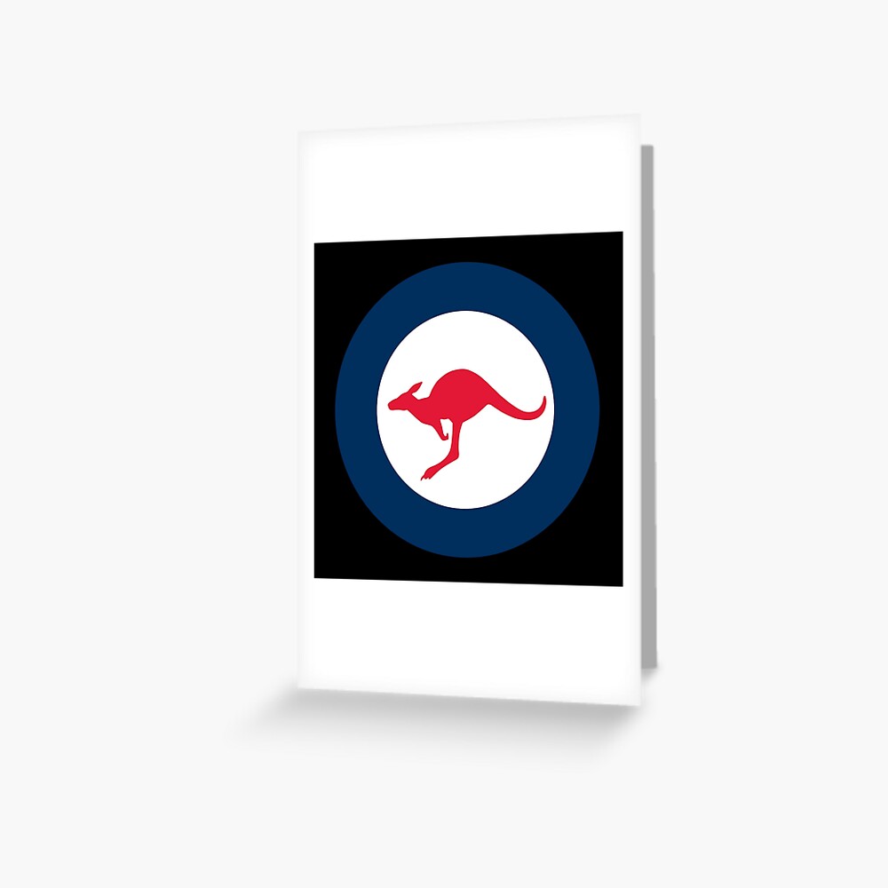 "RAAF ROYAL AUSTRALIA AIR FORCE ROUNDEL RONDEL KANGAROO" Greeting Card ...
