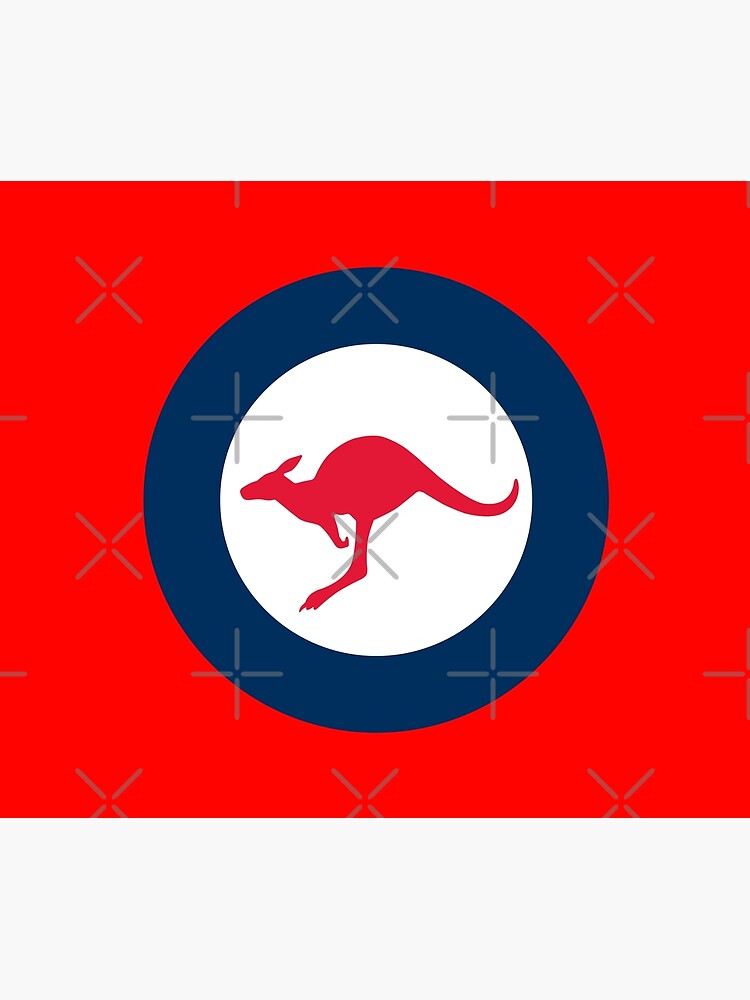 "RAAF ROYAL AUSTRALIA AIR FORCE ROUNDEL RONDEL KANGAROO" Throw Blanket ...