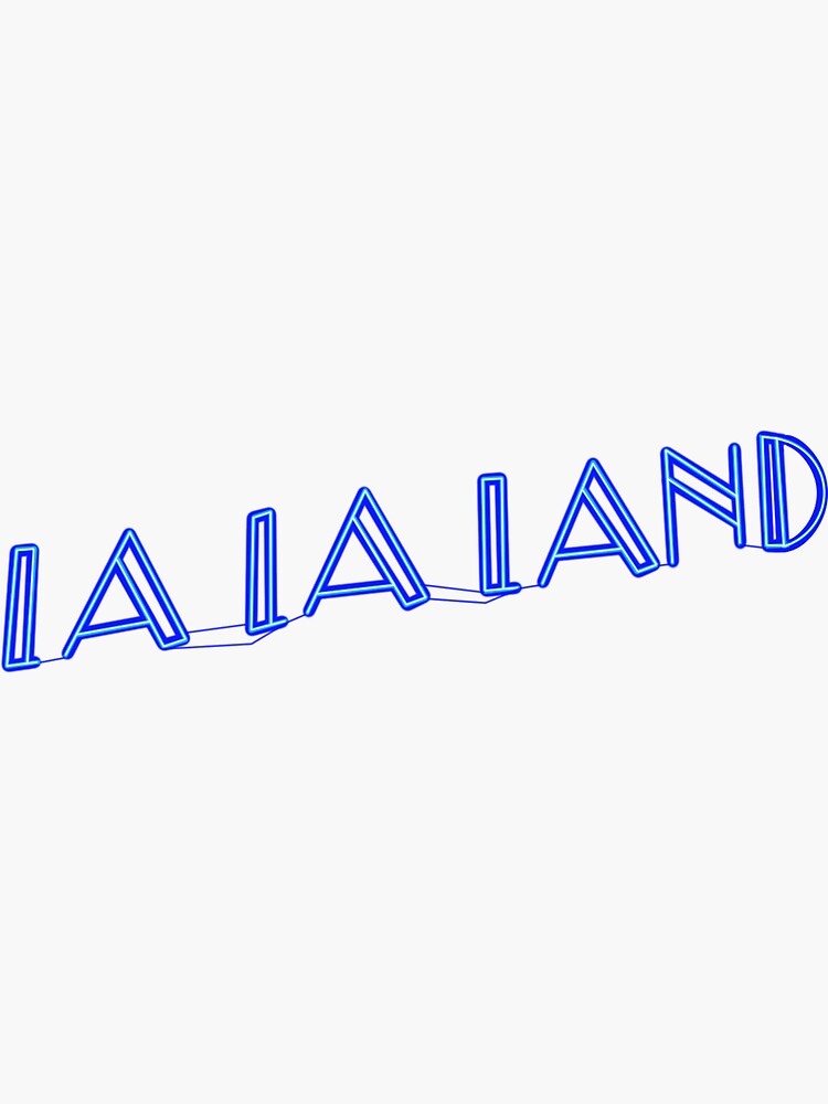 "LaLa Land Neon Sign Sticker" Sticker for Sale by chanabahar | Redbubble