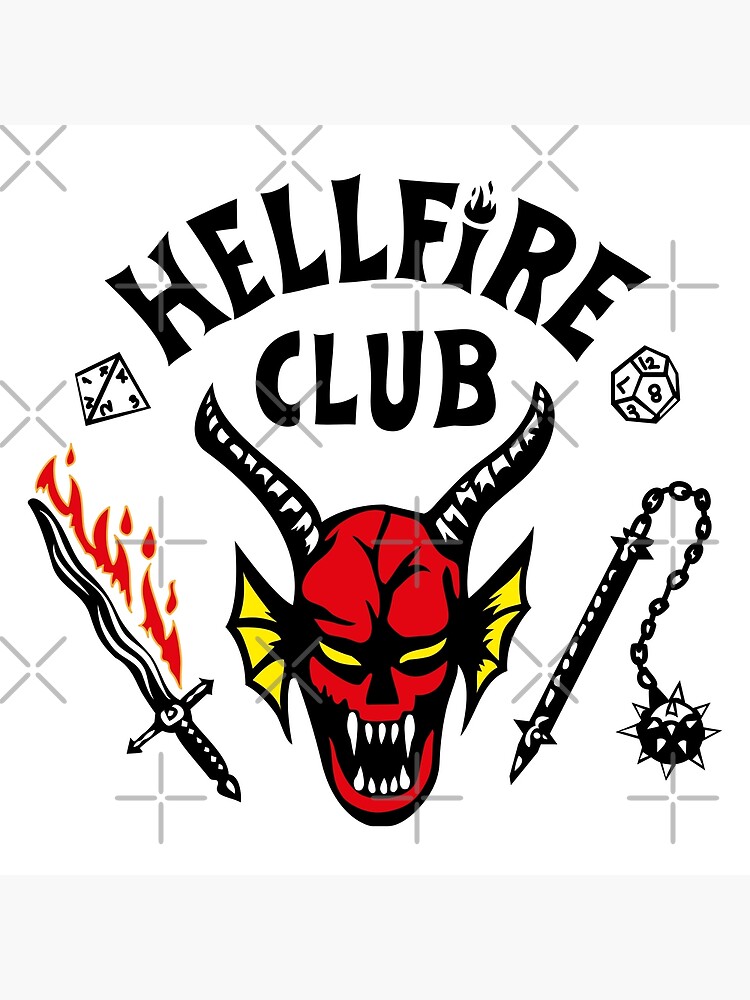 "HELLFIRE CLUB (Dustin Dungeons & Dragon Club Logo) DND, so ein Nerd ...