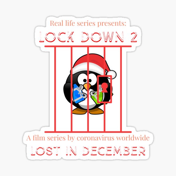 "Funny Lock Down 2 - Lost in December episode" Sticker for Sale by ...