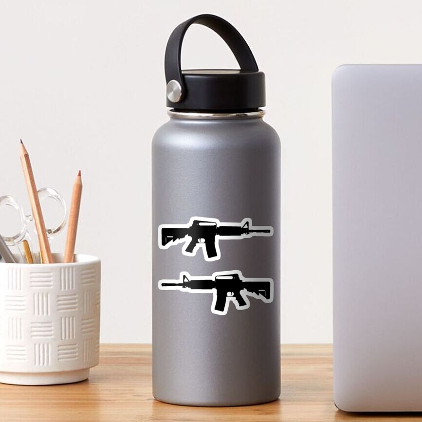 "AR-15 Sticker Pack / Sticker Set (Black Version)" Sticker for Sale by ...