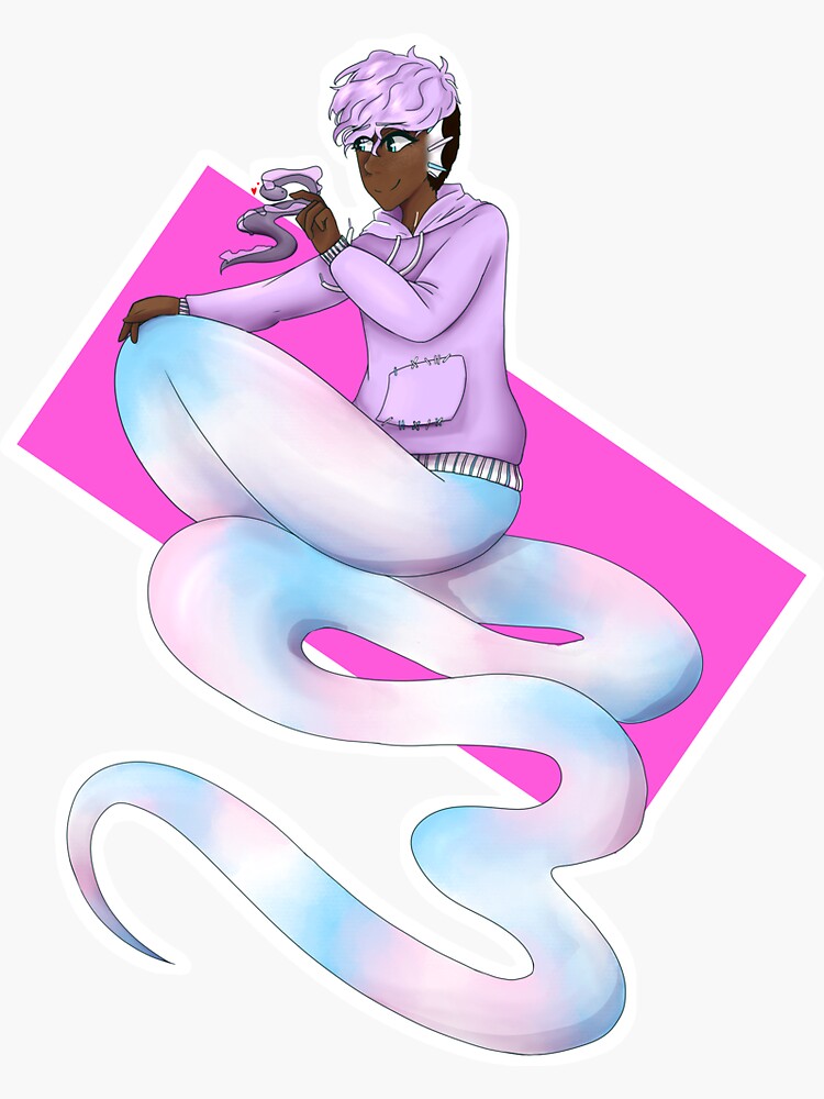 "Pride month Mermaids - trans flag (w/ white boarder)" Sticker by ...