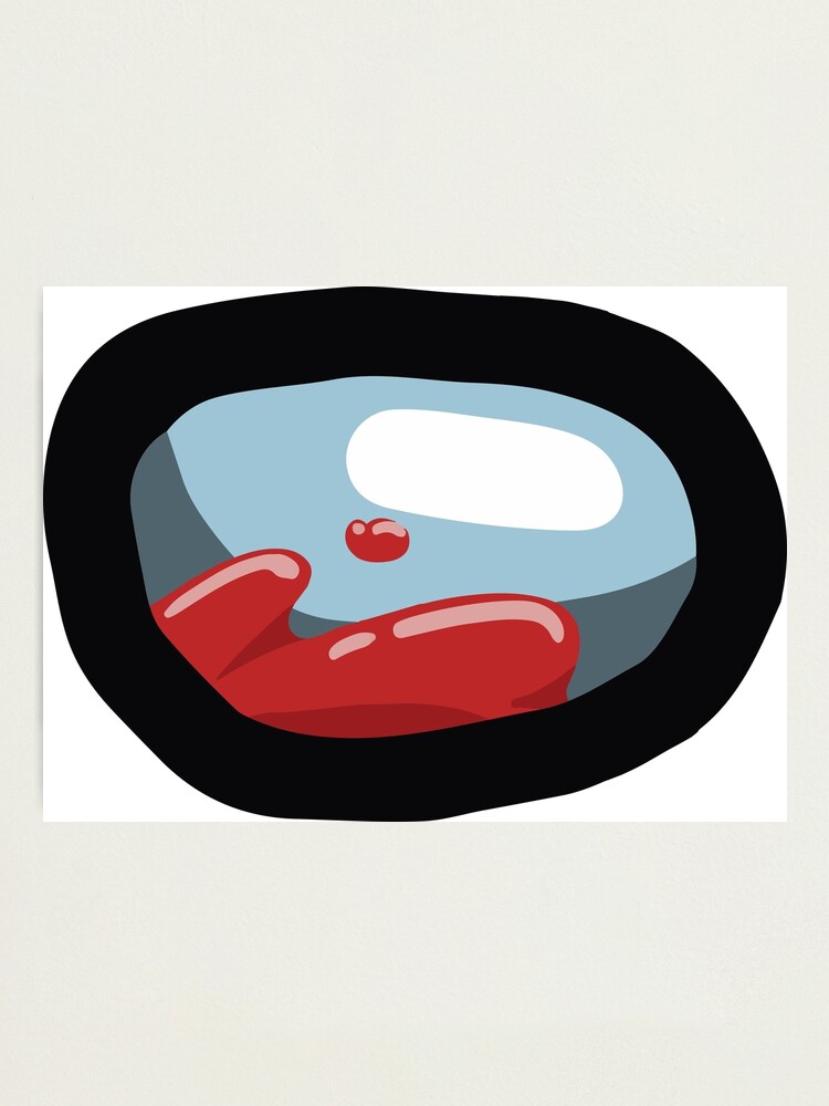 "Among us visor game im - Among Us Visor" Photographic Print by ...