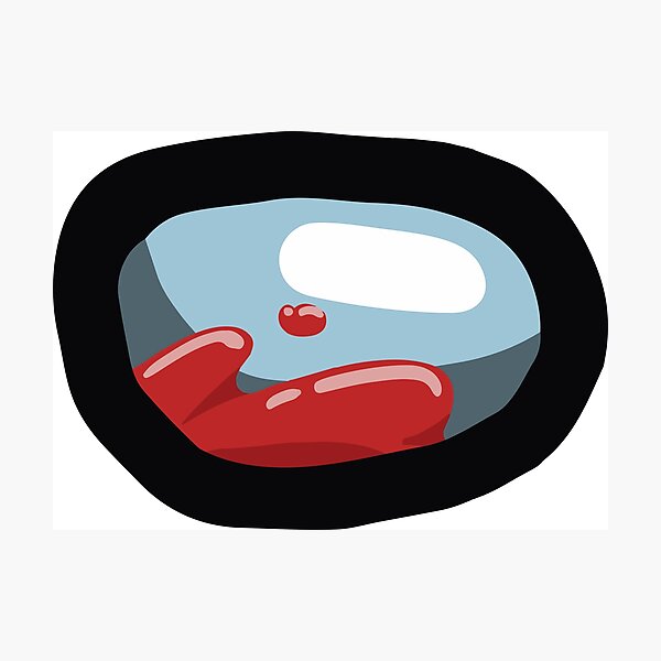 "Among us visor game im - Among Us Visor" Photographic Print by ...