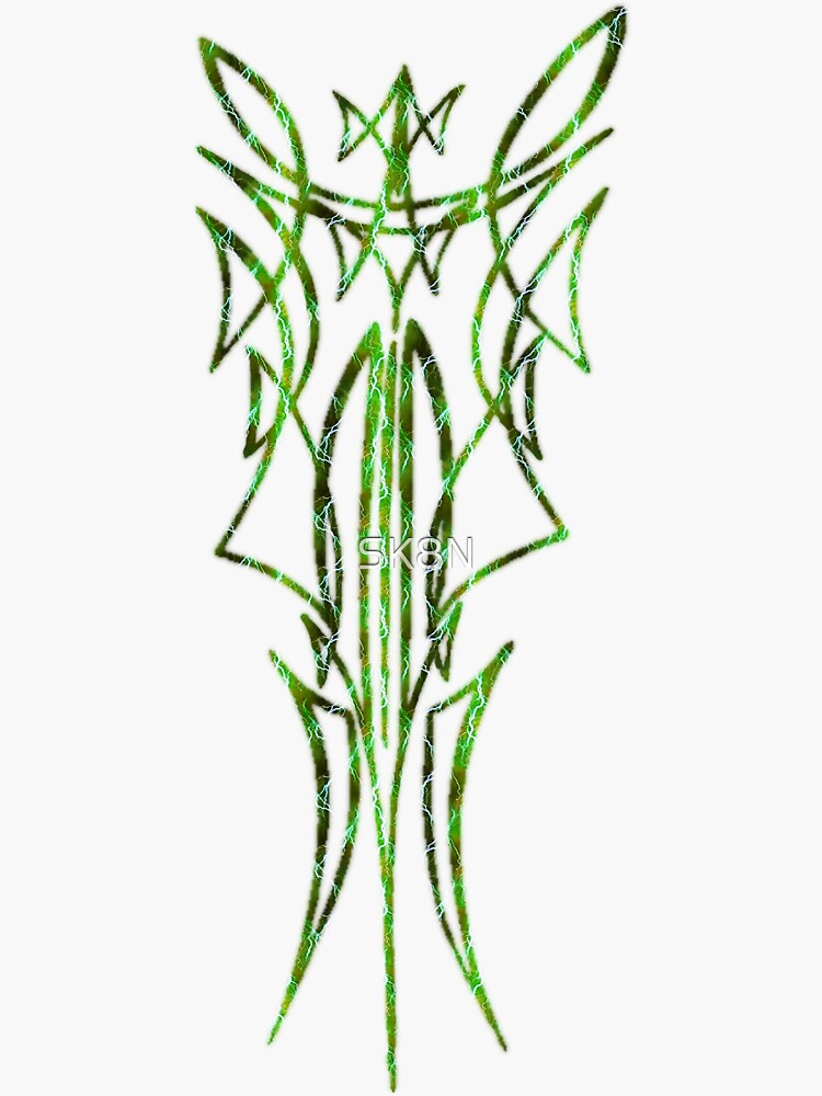 "PINSTRIPE 3 LIGHTNING" Sticker for Sale by SK8N | Redbubble