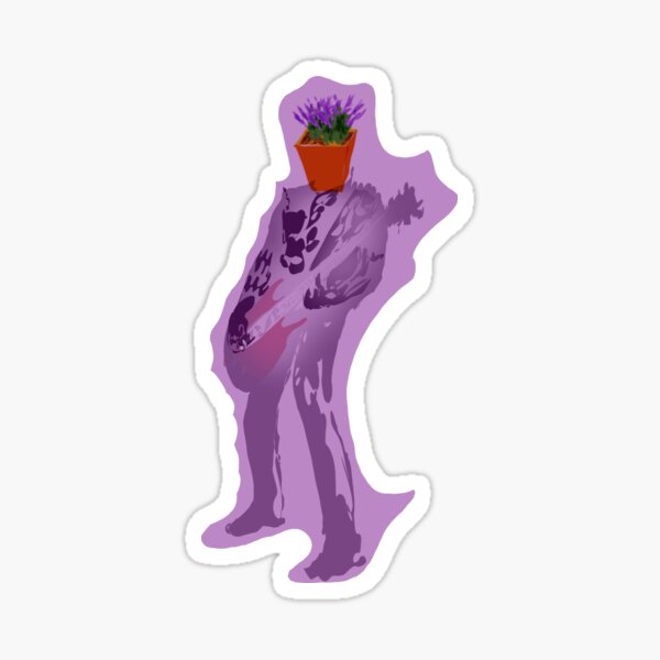 "Aesthetic Lavender Sprig Electric Guitarrist" Sticker by cachaldora ...