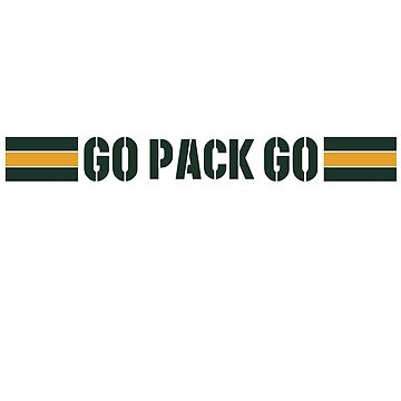 "GO PACK GO" Sticker for Sale by thatDudeAZ89 | Redbubble