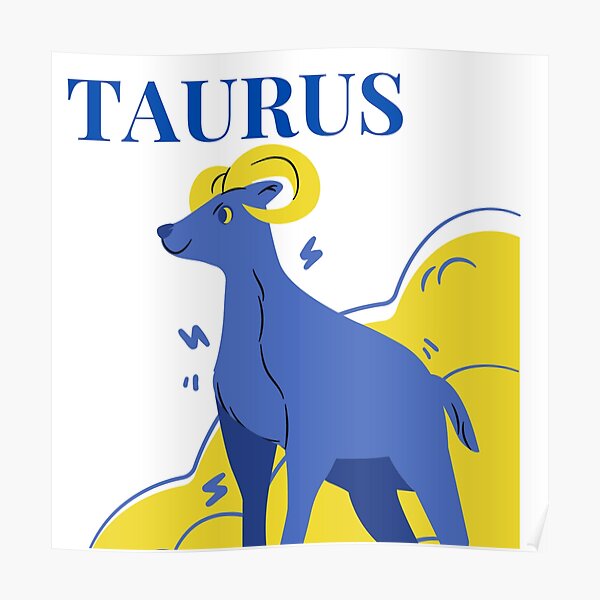 "Pick your zodiac sign Taurus " Poster for Sale by Rajzone | Redbubble