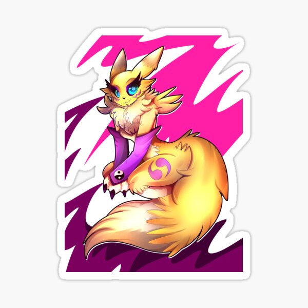 "Renamon" Sticker for Sale by rocioam7 | Redbubble