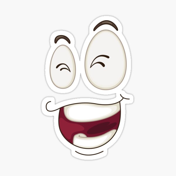 "Funny and Smile Face , Happy Face." Sticker for Sale by betashop ...