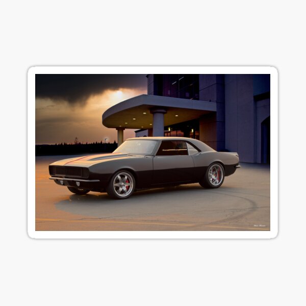 "1968 Chevrolet Camaro 'Pro Touring'" Sticker by DaveKoontz | Redbubble