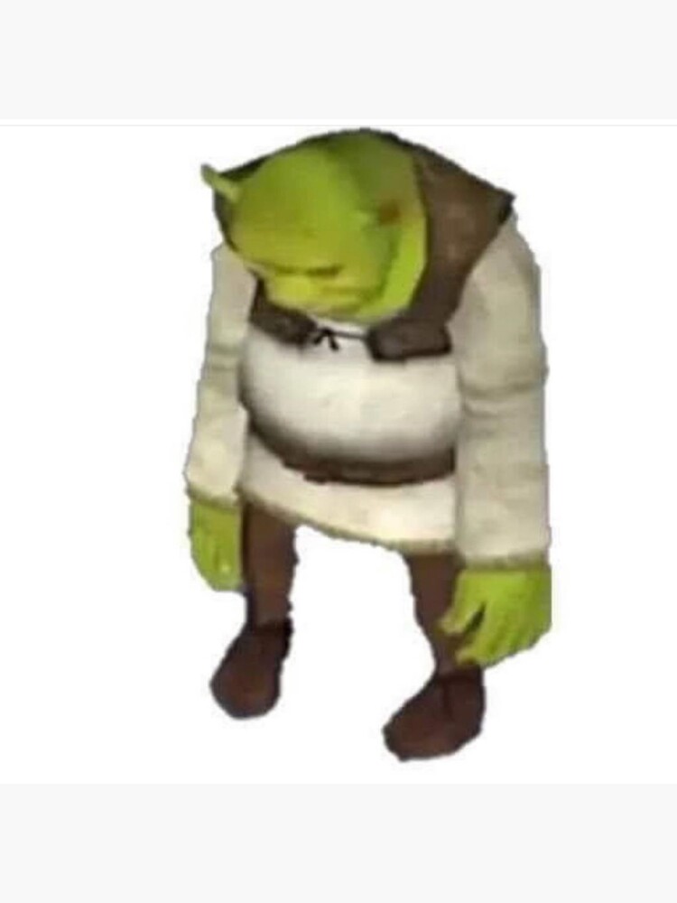 "sad shrek meme" Sticker for Sale by luucker | Redbubble