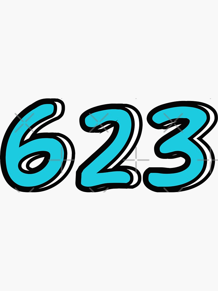 "623 Area Code" Sticker for Sale by popculturechick | Redbubble