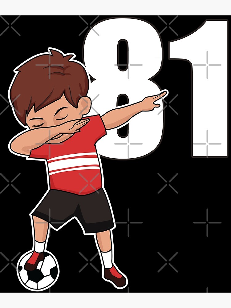 Lámina fotográfica «Impresionante Jugador de Fútbol Número 81 Atleta de ...