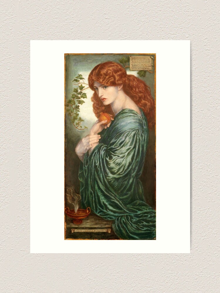 "Dante Gabriel Rossetti - Proserpine (1874)" Art Print for Sale by ...