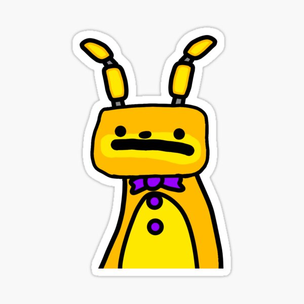 "Springbonnie (FNaF)" Sticker for Sale by MrMeowser | Redbubble