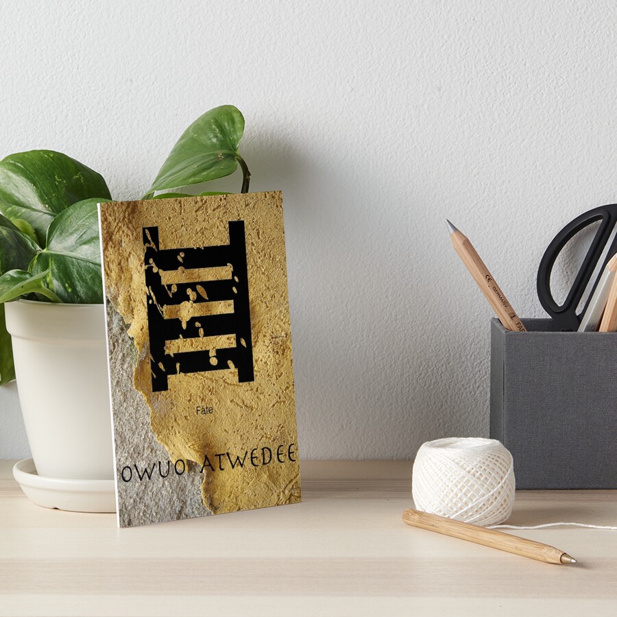 "Owuo Atwedee Adinkra Symbol" Art Board Print for Sale by ...