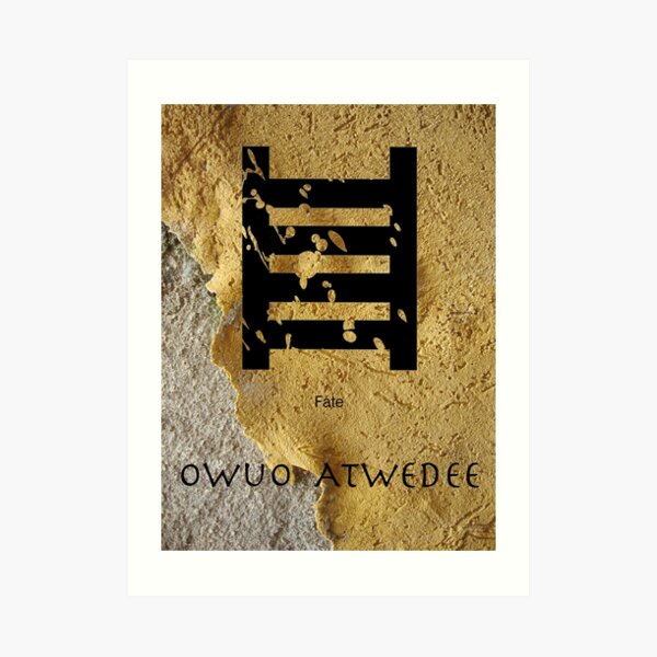 "Owuo Atwedee Adinkra Symbol" Art Print for Sale by GrimalkinStudio ...
