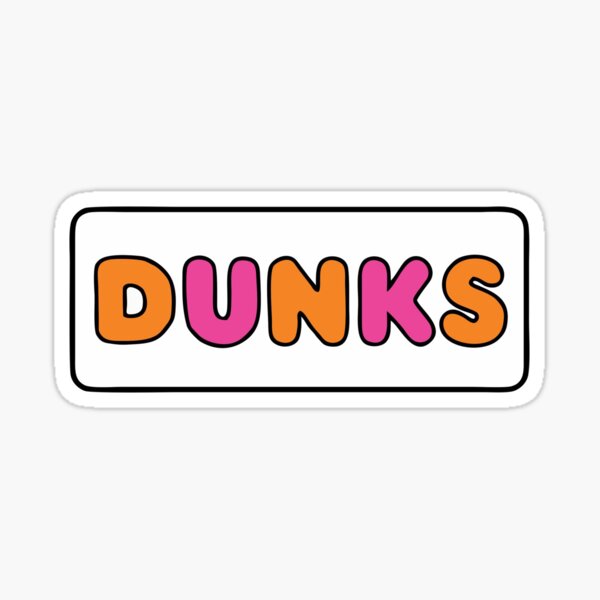 Dunks Dunkin Donuts Stickers | Redbubble