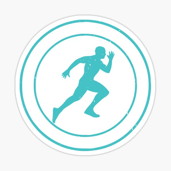 "Run Hard When It's Hard To Run" Sticker for Sale by i-am-Apparel ...