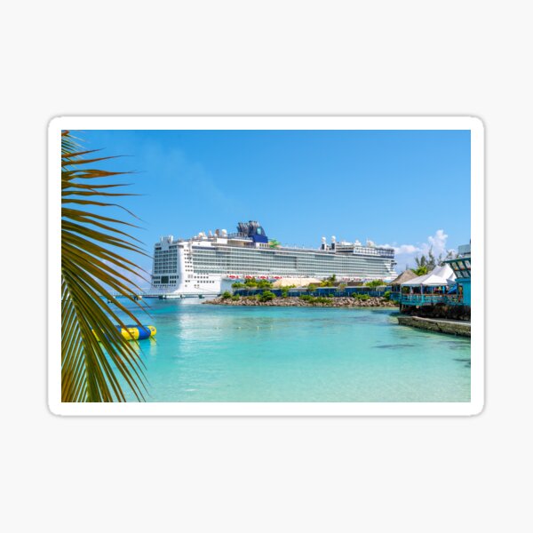 "Norwegian (NCL) Epic Cruise Ship in Ocho Rios" Sticker for Sale by ...