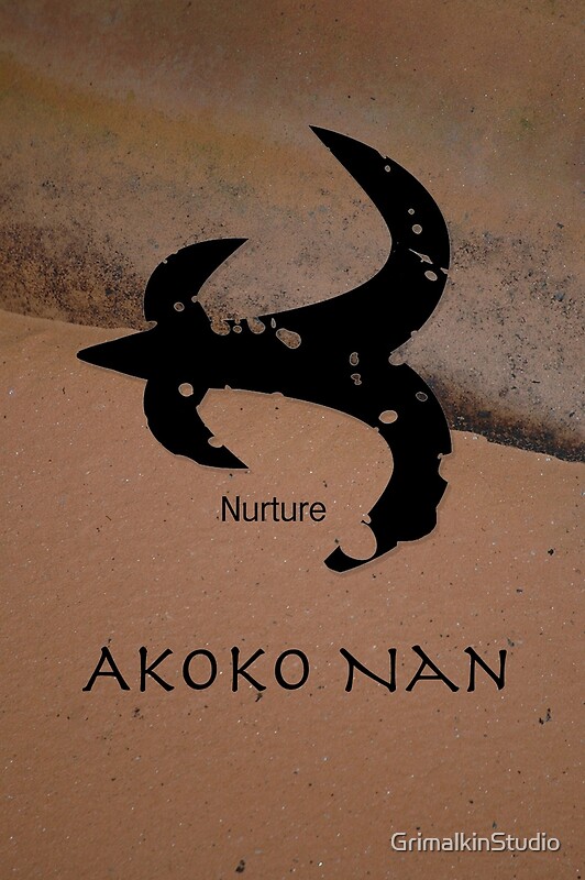 "Adinkra Symbol Akoko Nan" by GrimalkinStudio | Redbubble