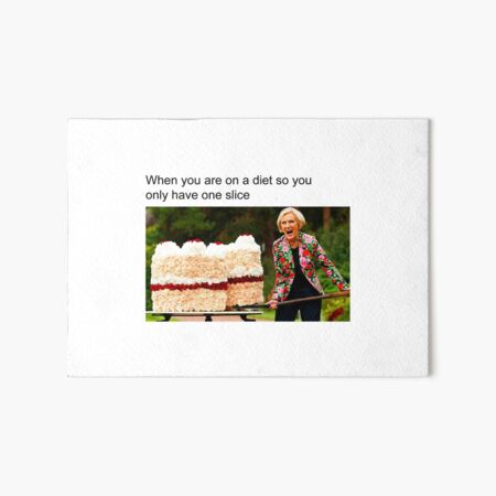 "Funny Mary Berry cake meme" Art Board Print for Sale by TheBritishShop ...