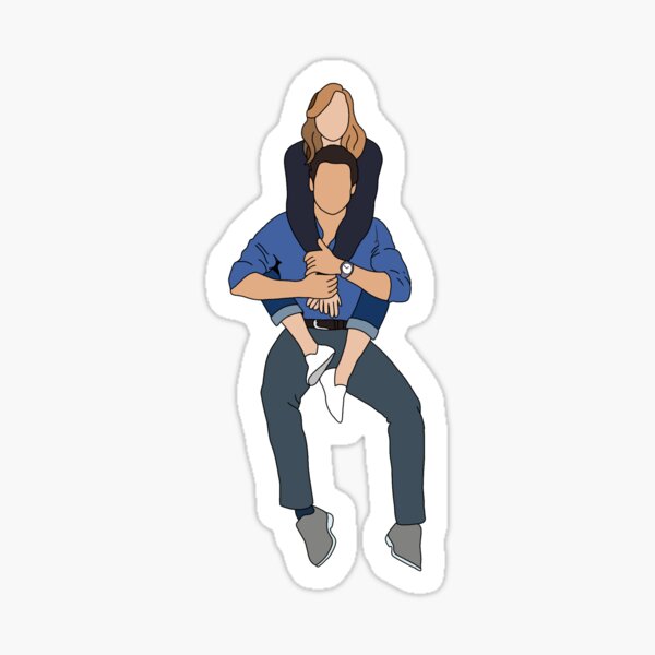 "Derek Shepherd and Meredith Grey" Sticker for Sale by oliviamikulaa ...