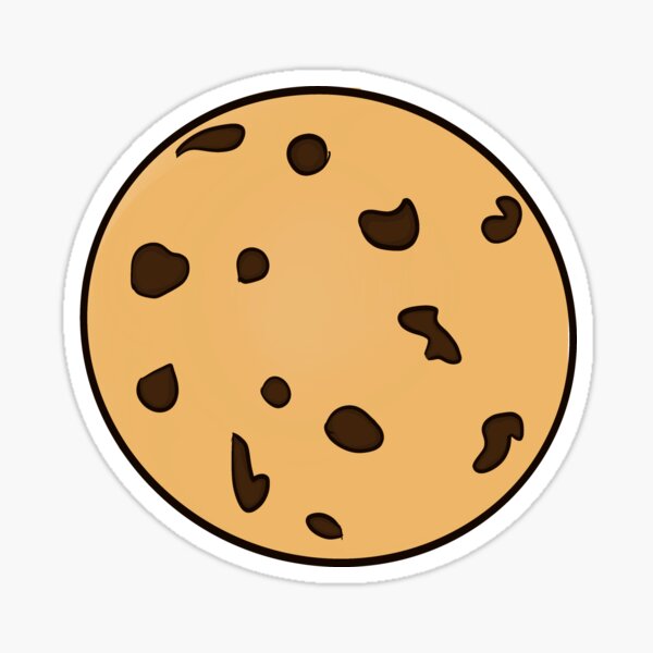 "Chocolate Chip Cookie " Sticker by oblache101 | Redbubble