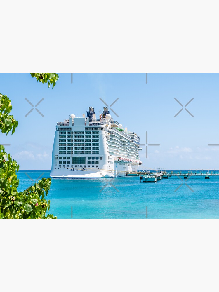 "Norwegian (NCL) Epic Cruise Ship in Port" Sticker for Sale by ...