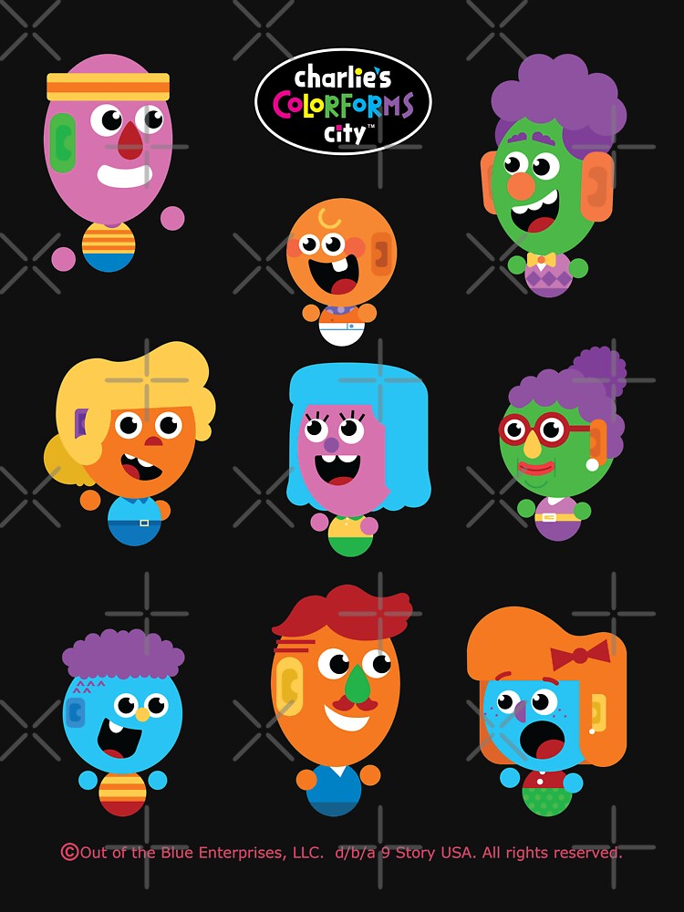 "Charlie's Colorforms City - Silly Faces" T-shirt for Sale by ...
