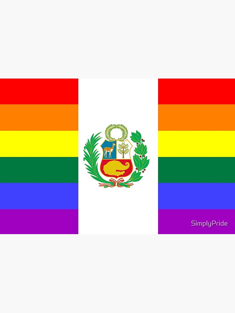 "Peruvian Rainbow Flag" Poster by SimplyPride | Redbubble